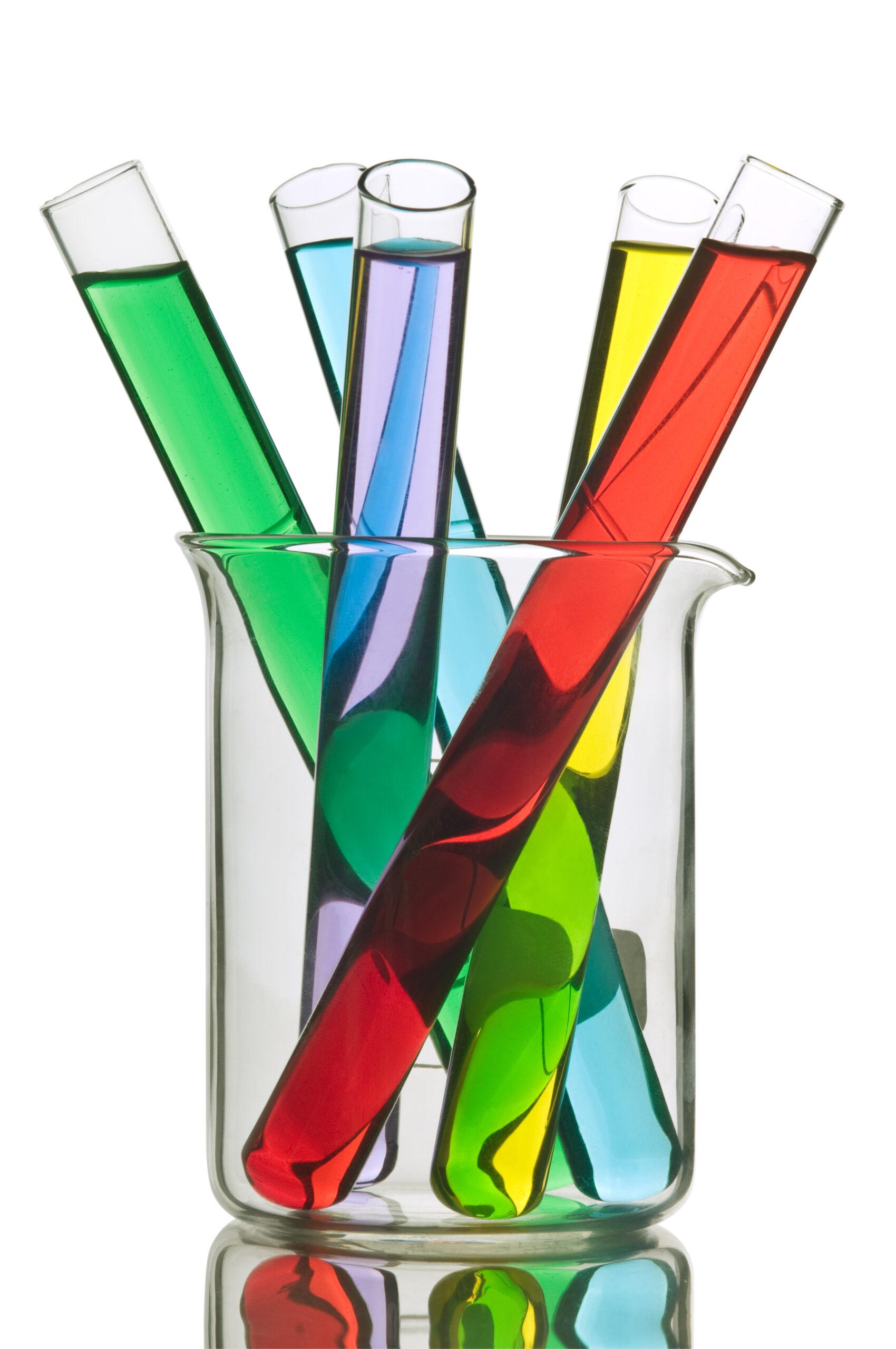 Test tubes with various colors | 化粧品製造・OEM化粧品 株式会社ベル・クール研究所